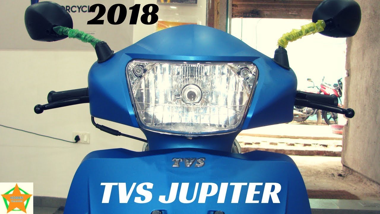 TVS Jupiter New Model 2018 Matte Blue Walkaround, Full Details Review ...