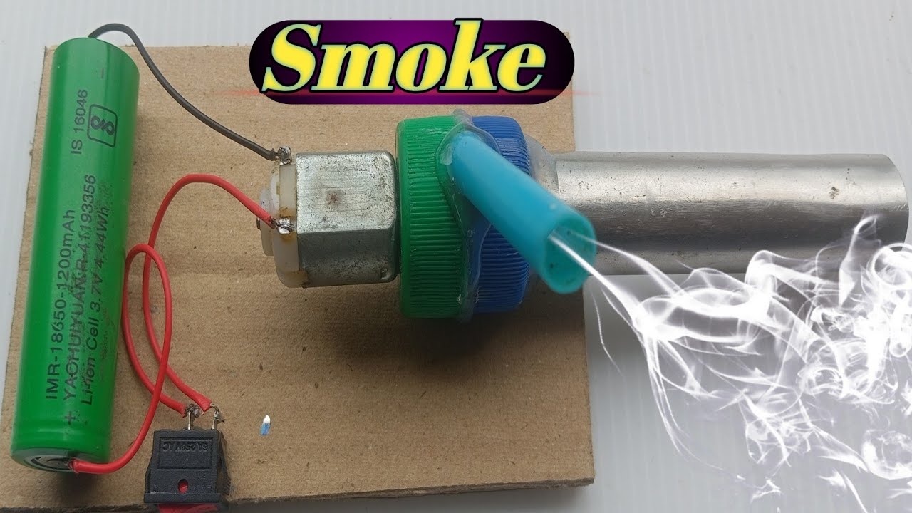 How to make Mini smoke Machine or water pump with Dc Motor at Home ...