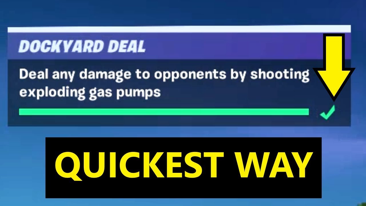 Deal any damage to opponents by shooting exploding gas pump (Fortnite ...