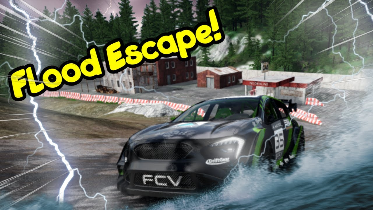 Can I Escape an Extreme Flash Flood in BeamNG Mods!? - YouTube
