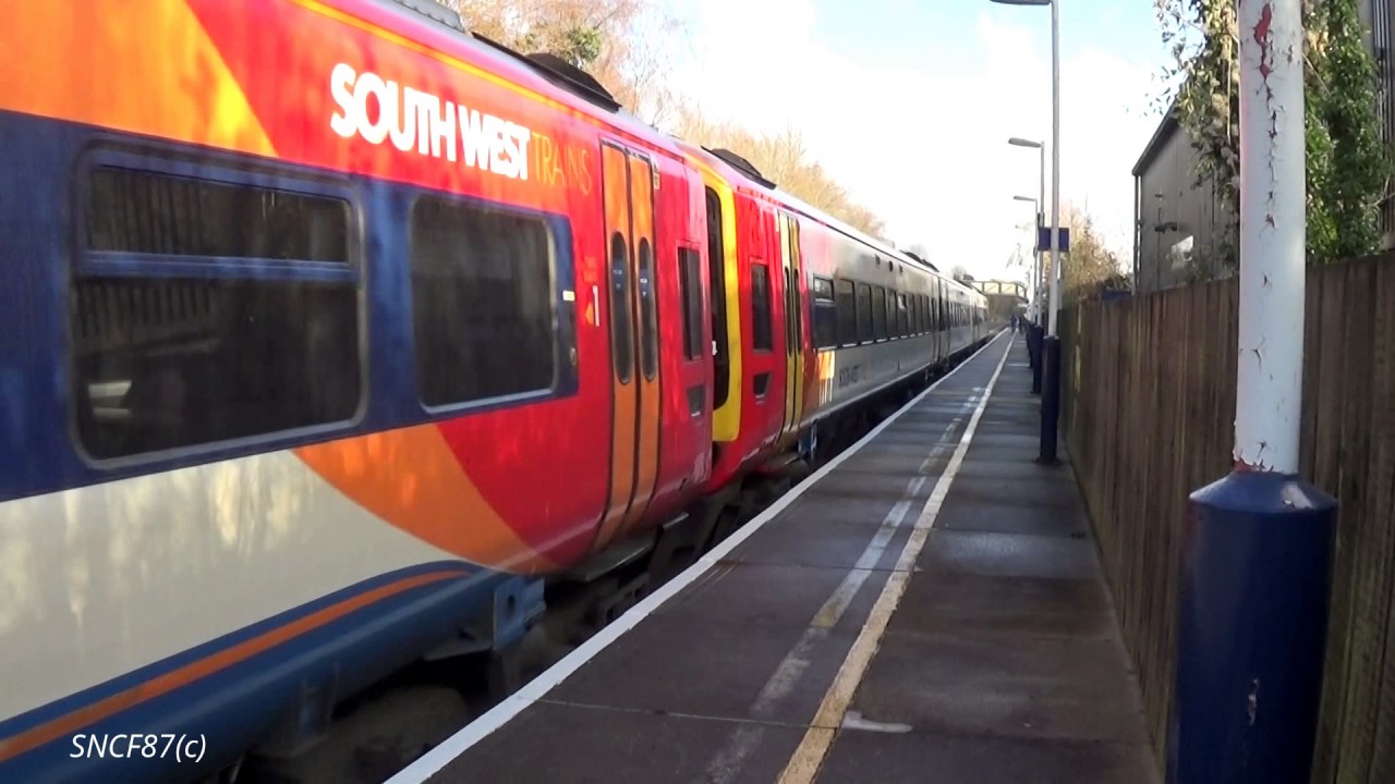 South West Trains Class 159 departing at Overton - YouTube
