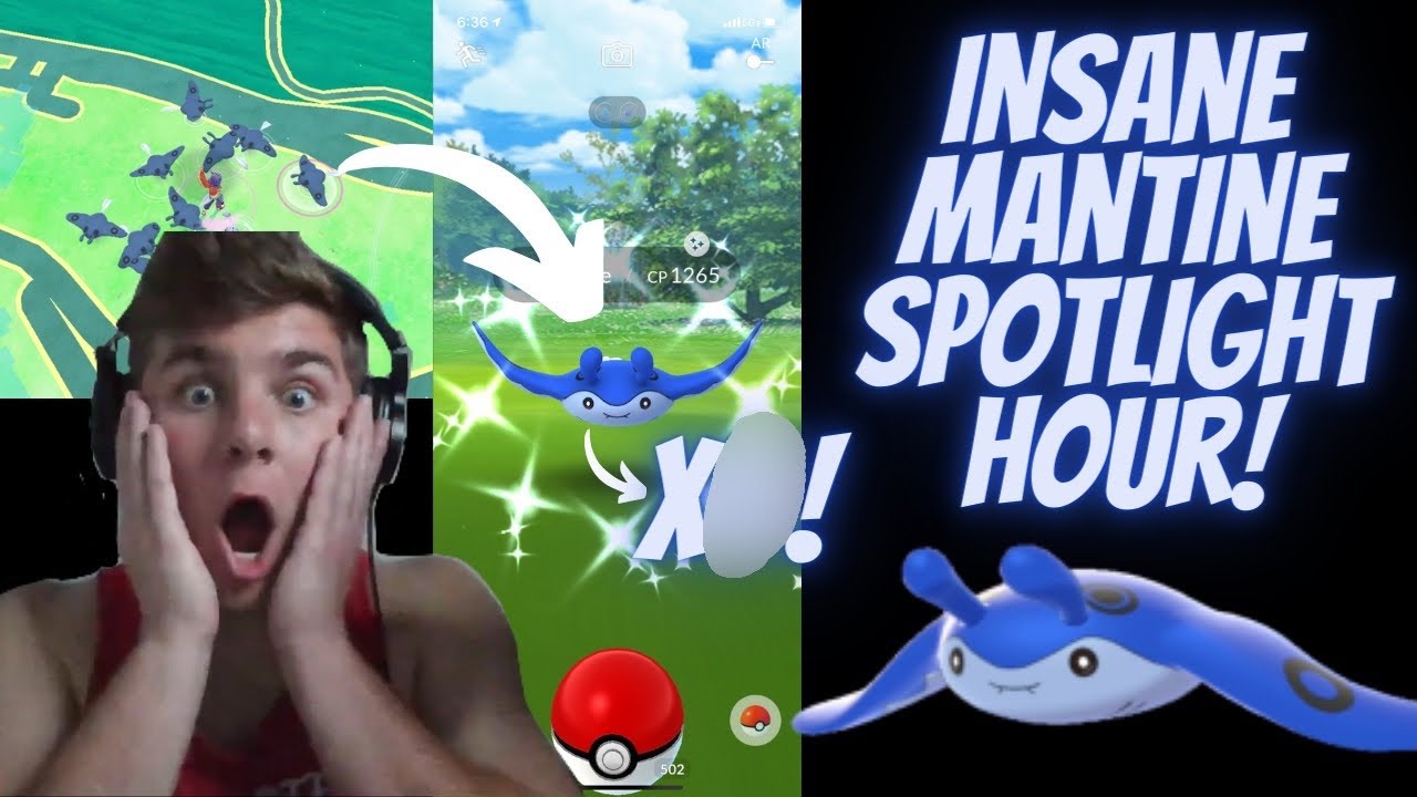Multiple Shiny Mantine Caught! Insane Mantine Spotlight Hour! (Pokemon ...