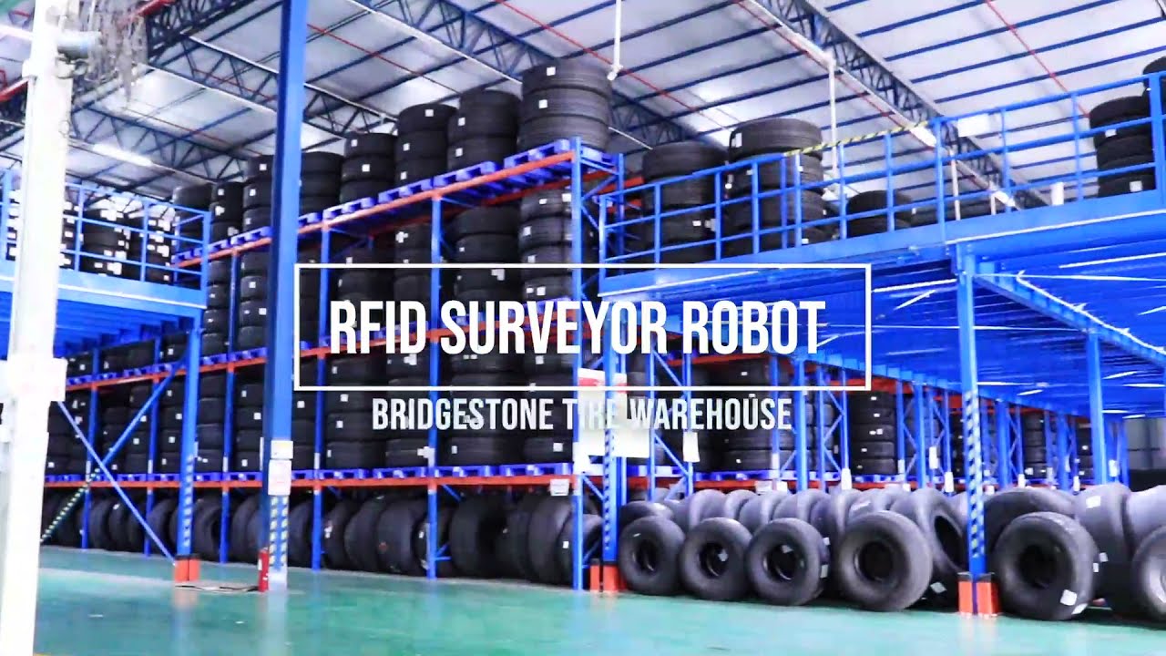 【RV】RFID Robot @ Bridgestone Warehouse - YouTube