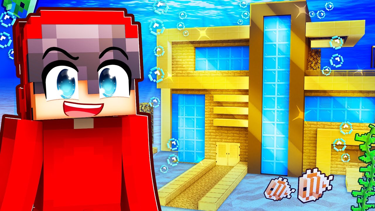 $1 vs $1,000,000 Minecraft Underwater Build Battle! - YouTube