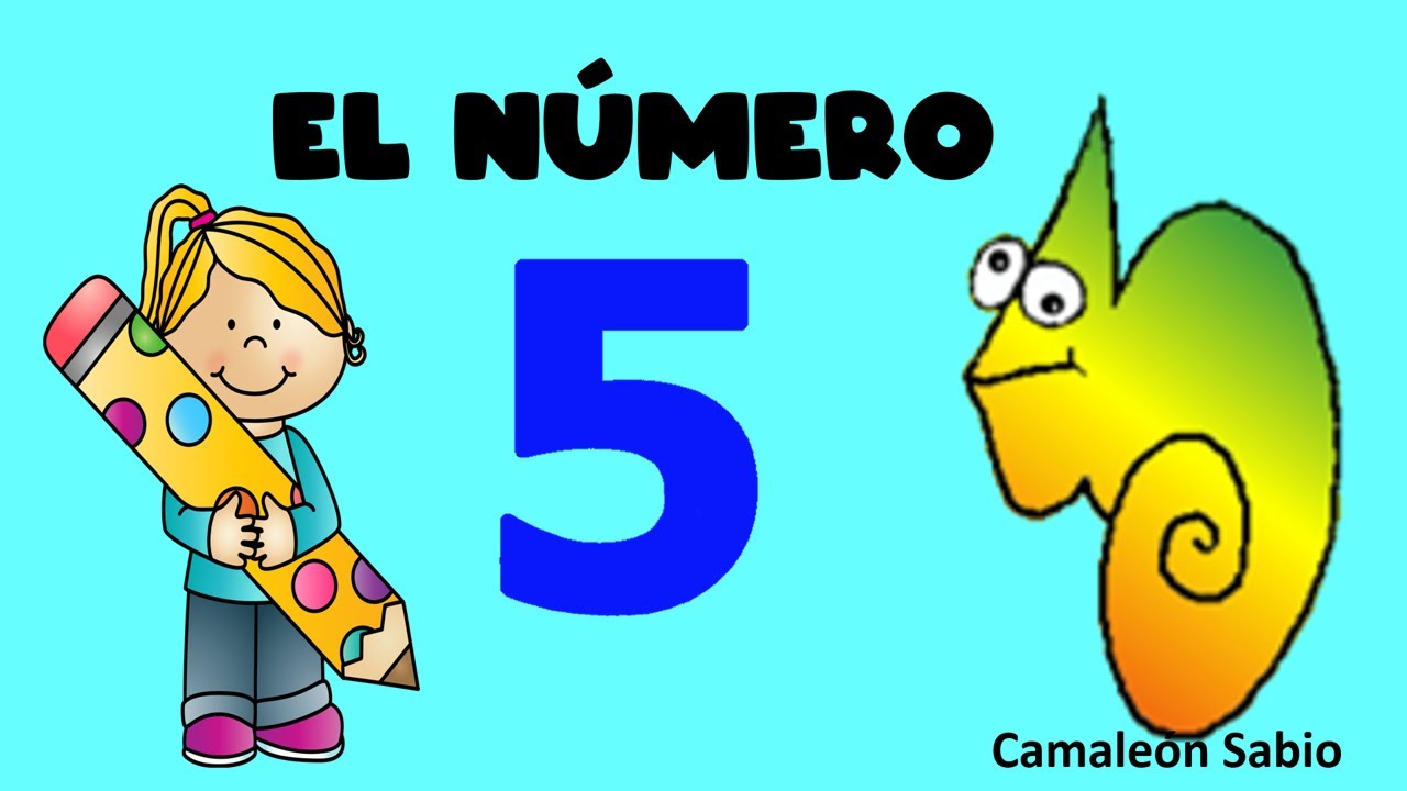 Aprendemos el número 5 - YouTube