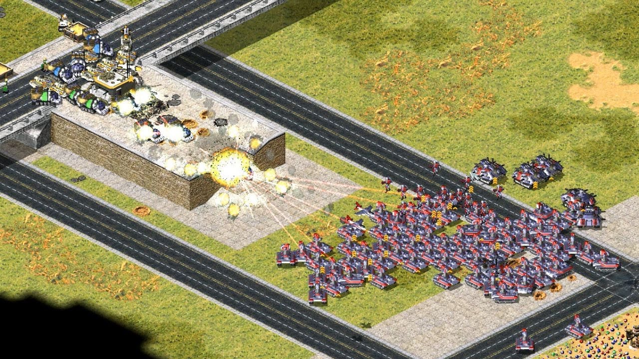 Red alert 2 | Extra Hard Ai | 7 Vs 1 | Tech Center Map | Us Vs 7 AE ...