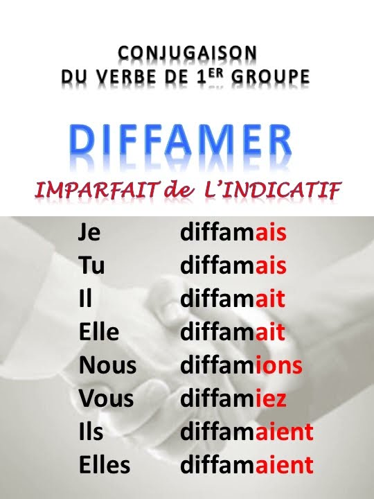 diffamer à l'imparfait de l'indicatif - YouTube