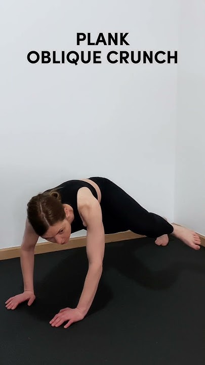 Plank Oblique Crunch #strength #strengthtraining #toneup - YouTube