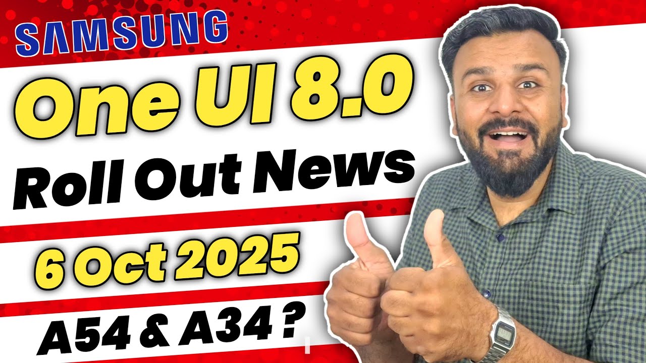 Samsung One UI 8.0 Stable Update Roll Out News | A54 & A34 One ui 8 ...