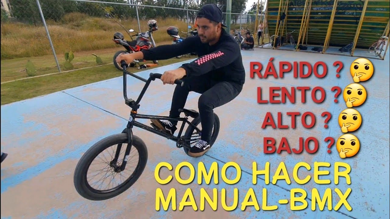como hacer manual bmx / como hacer manual bmx principiantes - YouTube