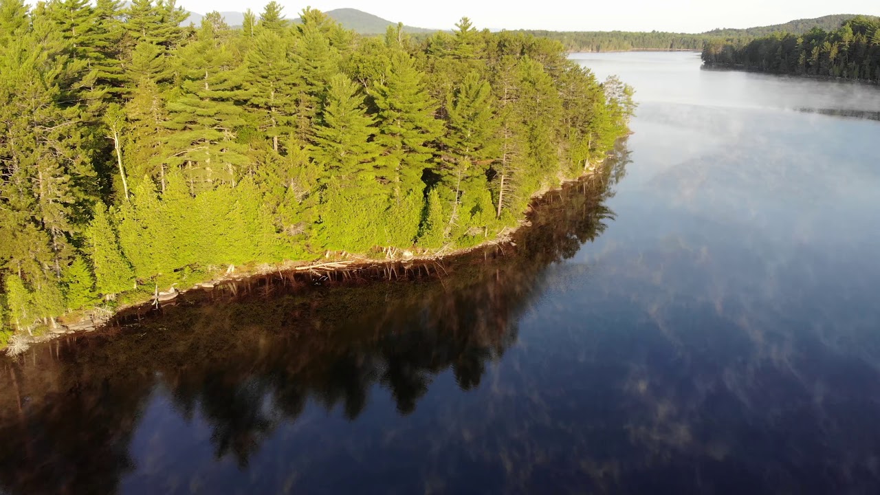 drone footage at Prong Pond, Maine - YouTube