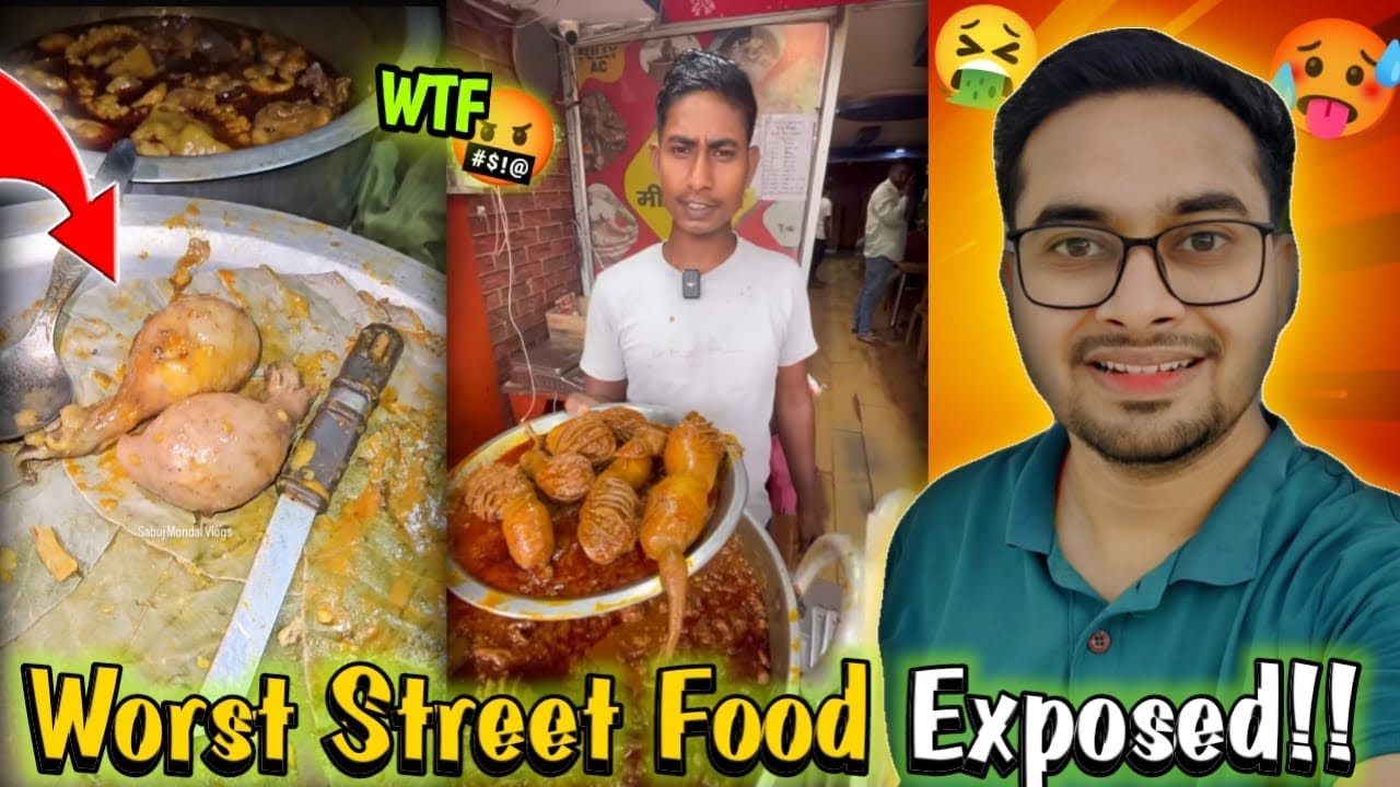 Dirty Food Street In India!! Unhygienic Food| Street Food Exposed 🤮 ...