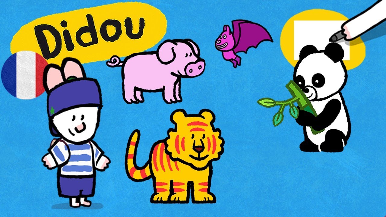 Didou 🎨 Dessine-moi des animaux d'Asie ! | Dessin animé ludique ! Plus ...
