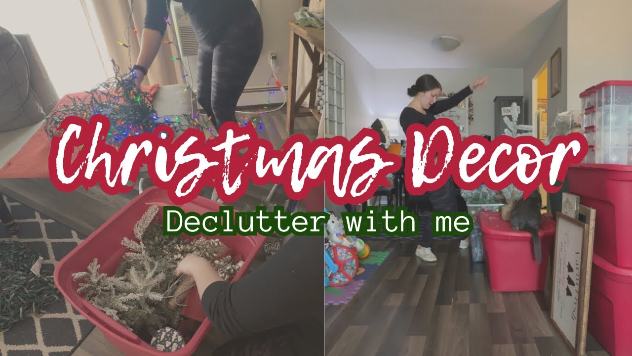 * NEW * CHRISTMAS DECOR DECLUTTER | DECLUTTER WITH ME | CHRISTMAS 2023 ...