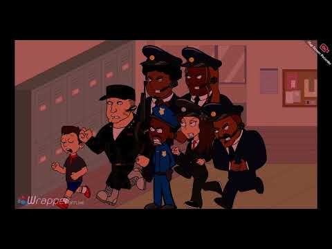 Classic Caillou Misbehaves At School/Stabs His Teacher & Destroys His Clasroom/Arrested/Grounded