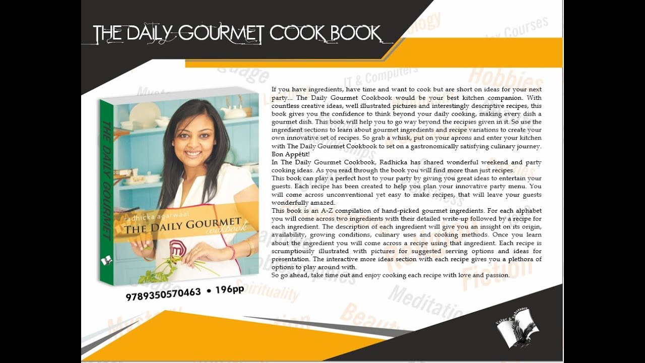 The Daily Gourmet Cook Book - YouTube