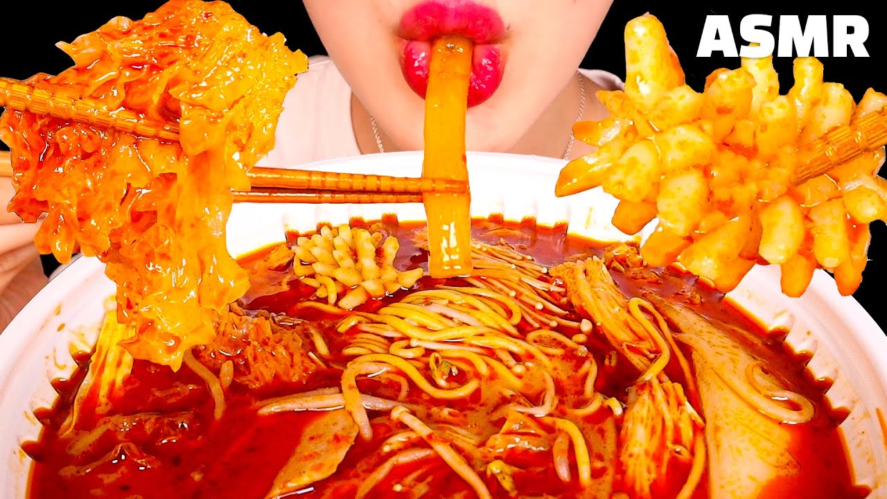 ASMR 내가 좋아하는 재료를 넣은 마라탕 먹방! MARATANG MUKBANG WITH MY FAVORITE ...