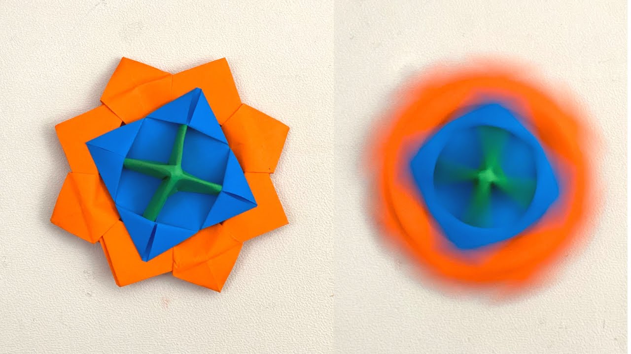 paper spinner toy for kids /easy kids craft ideas / paper crafts ...