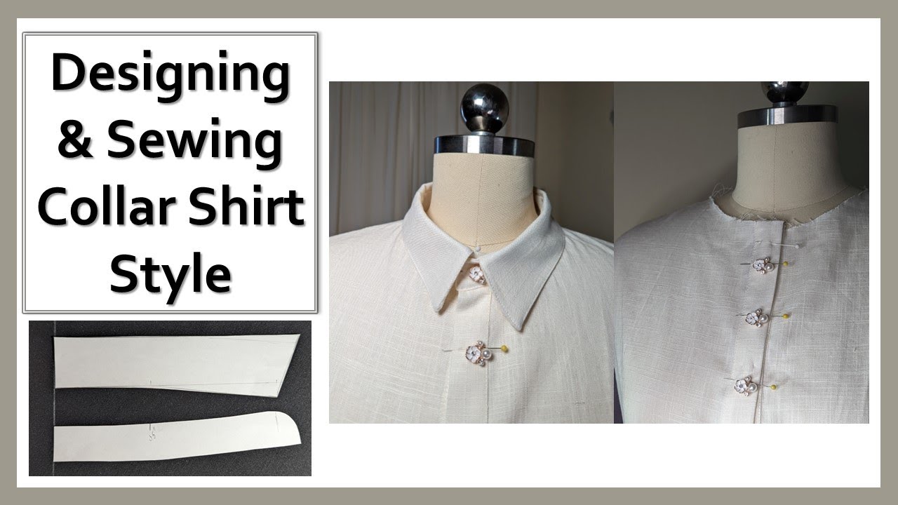 How to sew a dress collar. - YouTube