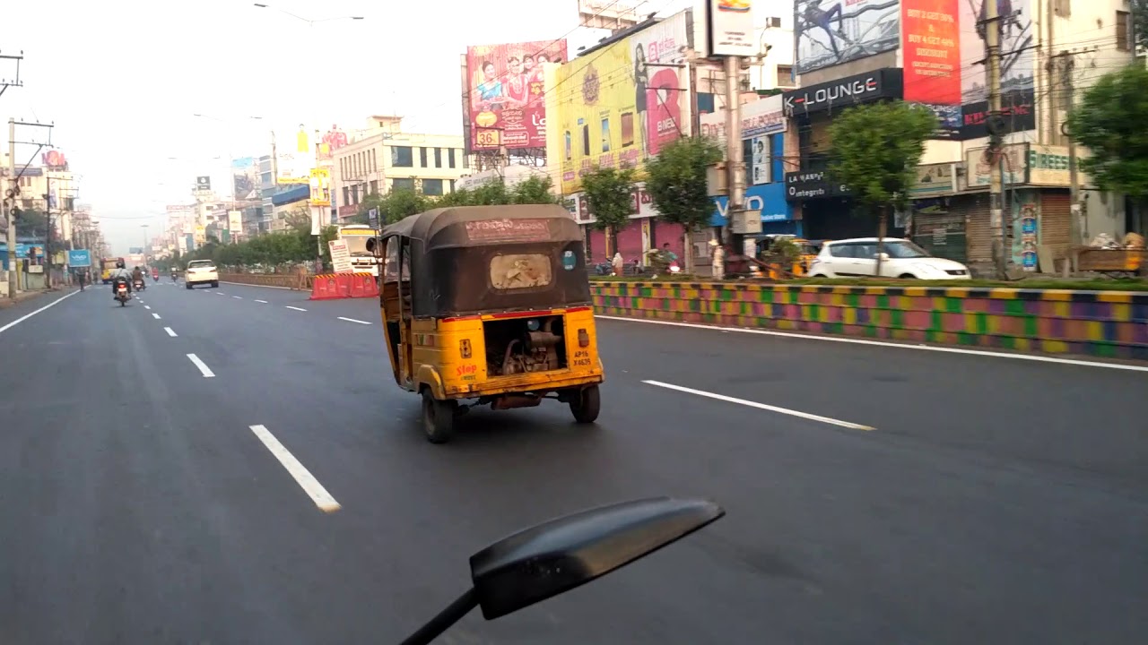 (Bike View) Vijayawada Bandar Road Part 1 23-1-2018 - YouTube
