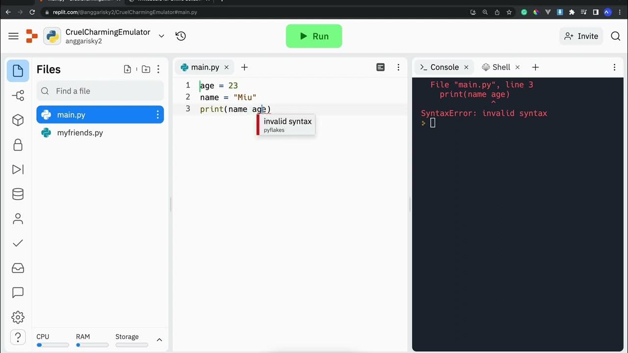 2) Learn Variable, Int, String, Expression | Python for Data Scientist 2023 - YouTube