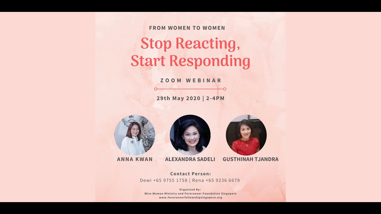 Webinar: Stop Reacting Start Responding - YouTube