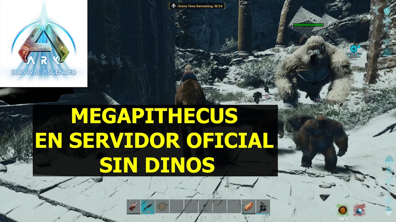 Ark Survival Ascended MEGAPITHECUS SOLO Servidor OFICIAL PVE (sin dinos ...