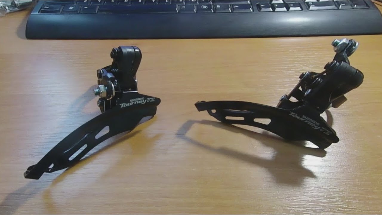 Переключатель передний Shimano Tourney TZ FD-TZ500 и FD-TZ510 - YouTube