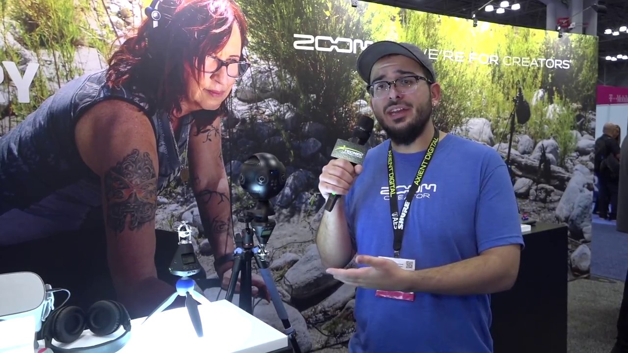 ZOOM H3 VR Ambisonic Microphone AES NY 2018 - YouTube