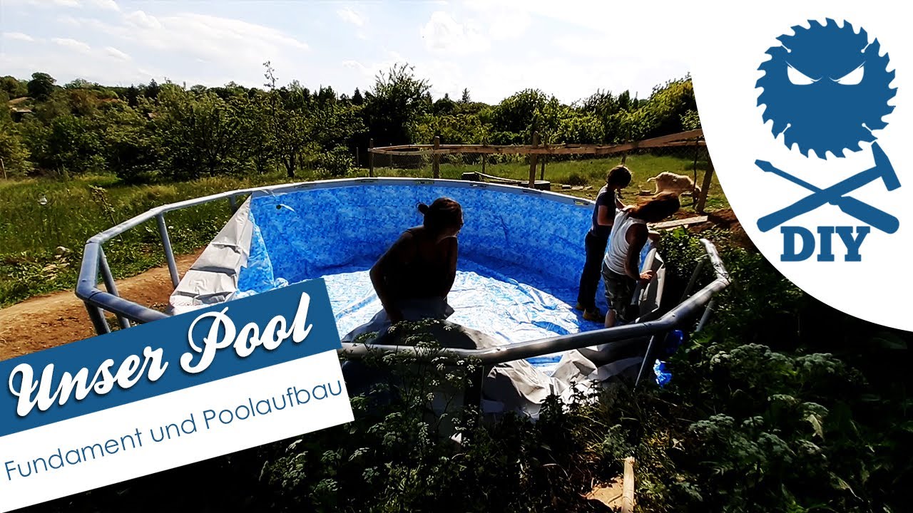 Unser Pool🌊 Fundament und Poolaufbau | DIY | Neues aus Bulgarien ...