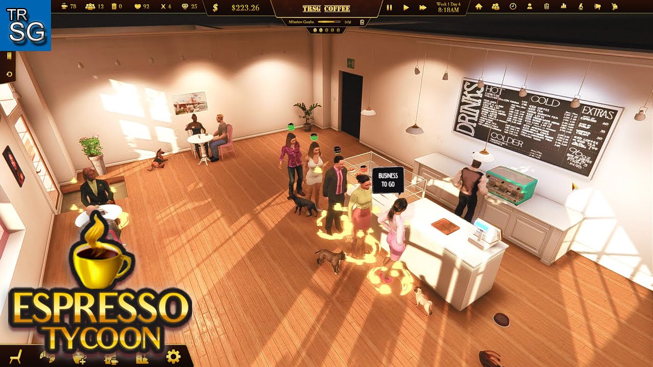 Opening a Coffee Shop in London, Romance and Thieves - Espresso Tycoon! - YouTube