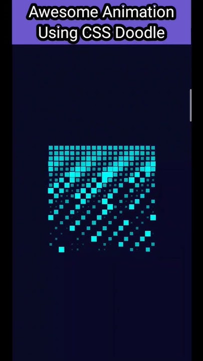 Amazing Css Animation Using Css Doodle Coding Status Shorts Codingstatus Css Python Youtube