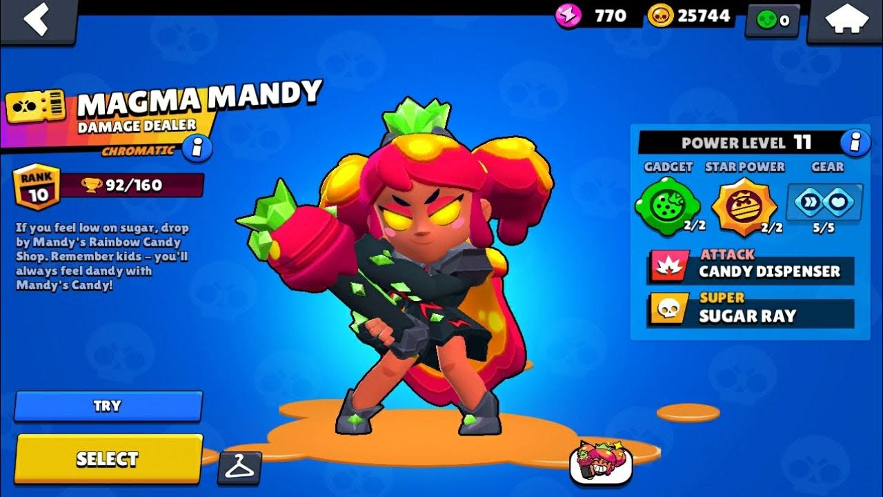 Brawl Stars Magma Mandy Candyland Youtube