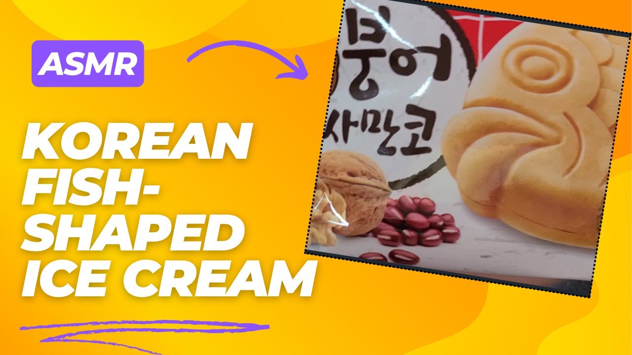 ASMR: Viral Korean Fish-Shaped Ice Cream (Close up) - YouTube