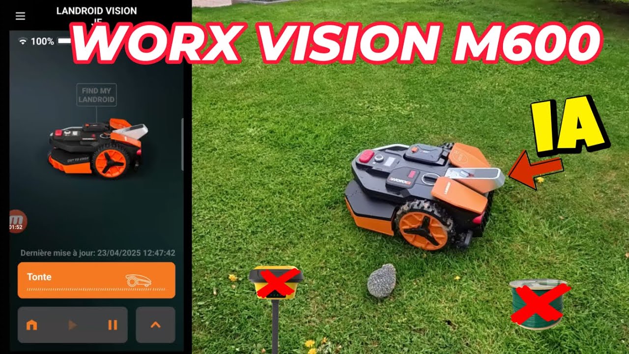 WORX VISION M600 , simplement une camera , une Intelligence ...