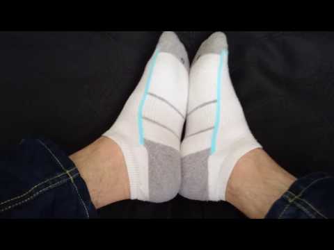 White Gray Soft No Show Socks
