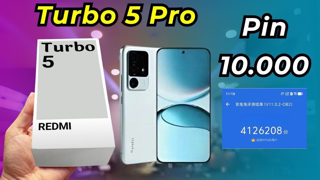 Redmi Turbo 5 Pro lộ cấu hình: PIN 10.000 mAh, Dimensity 9400+, thiết ...