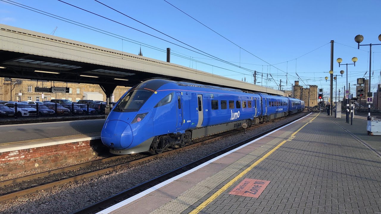 Lumo Class 803 departing Newcastle - YouTube