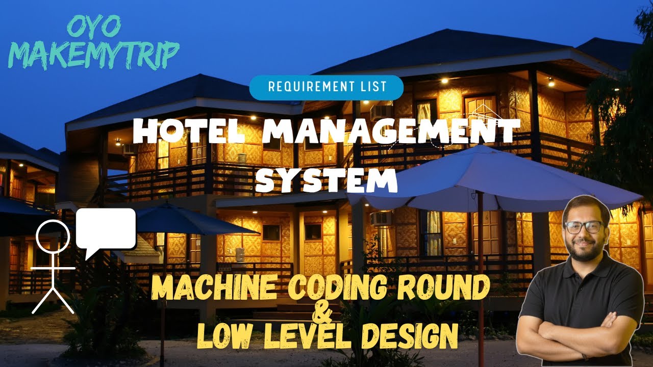 Hotel Management System - Use Case Diagram | Machine Coding Round | Low ...
