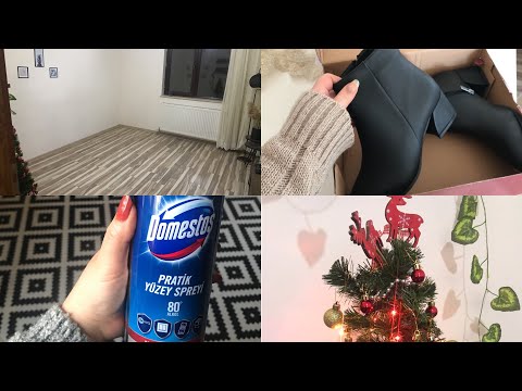 MOBİLYALARIMIZ DEĞİŞİYOR🤷🏻‍♀️ I YILBAŞI AĞACIMIZ YERİNİ ALDI🥳 I BU SPREYİ ALIN👍🏻