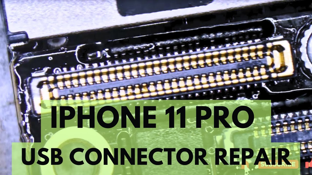 iPhone11 Pro USB Connector Replace | iPhone 11 Pro USB Flex Connector ...