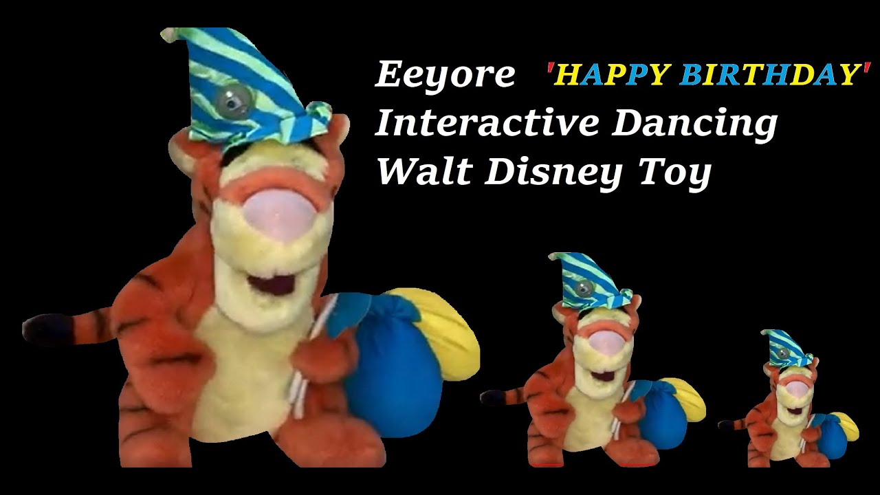 Eeyore Interactive Dancing Musical Walt Disney Toy - Plays Happy Birthday To You Music - YouTube