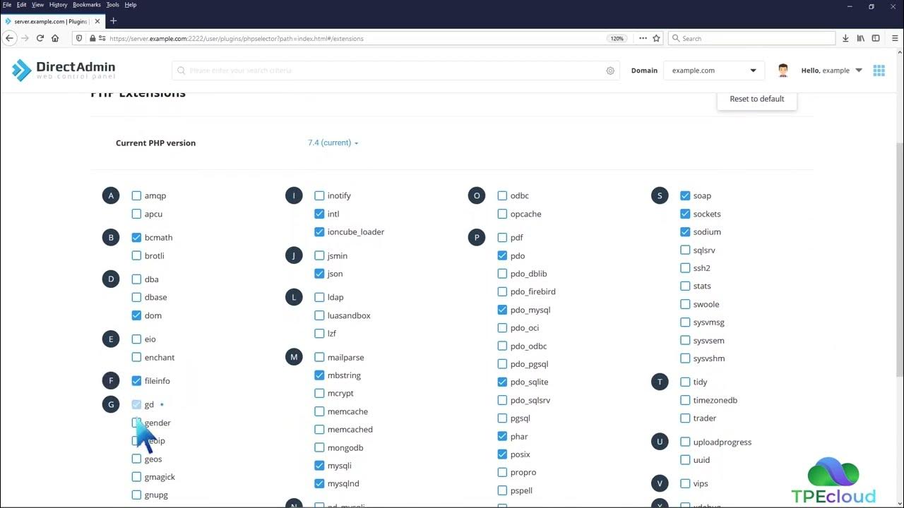 Tpecloud Tutorial How To Enable The Gd Extension Of Php Using