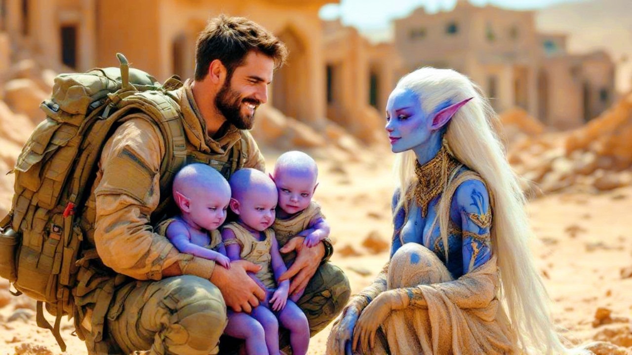 He Saved the Pregnant Alien Mother and the Triplets Recognized him as ...