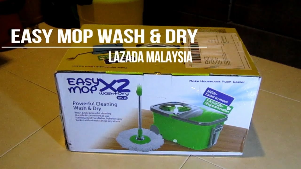 Unboxing Easy Mop X2 Lazada Malaysia - YouTube