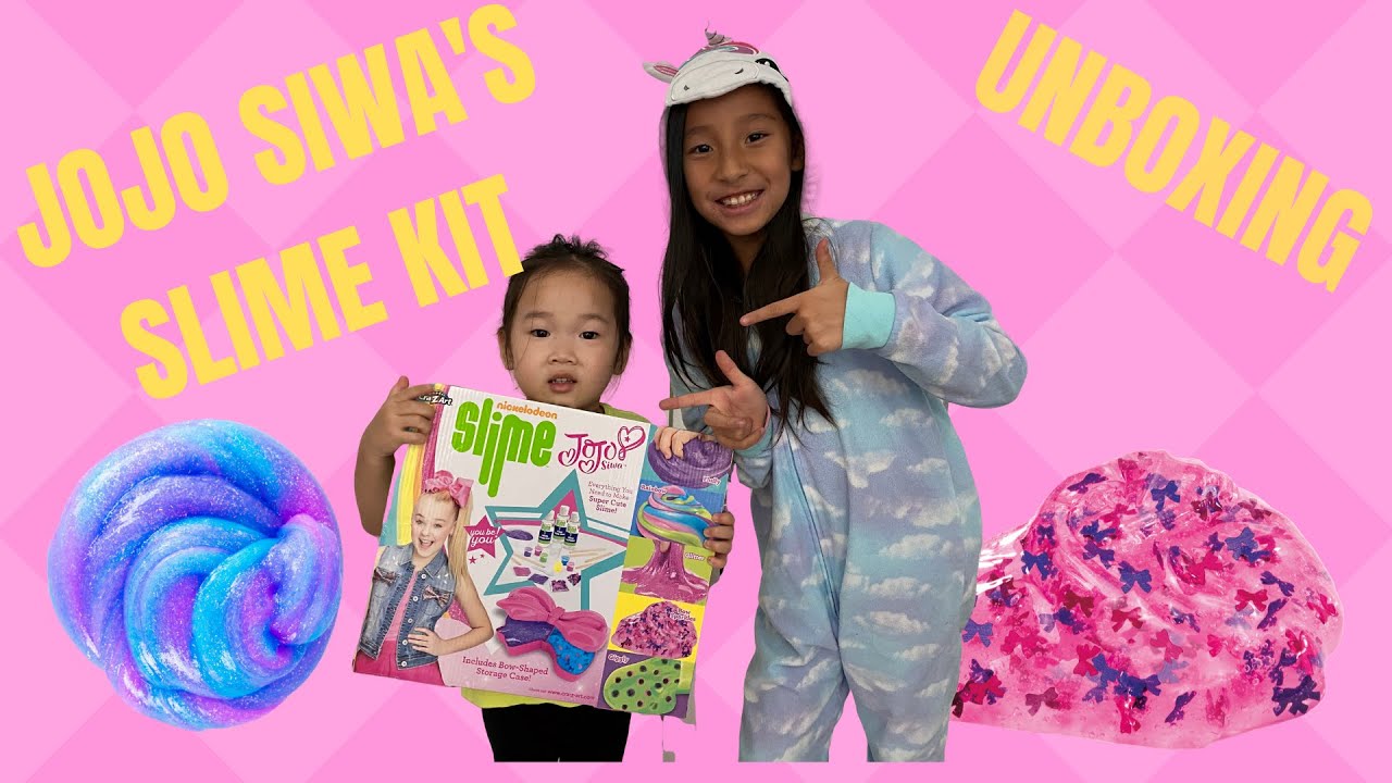 SLIME KIT: JOJO SIWA'S SLIME KIT UNBOXING - YouTube