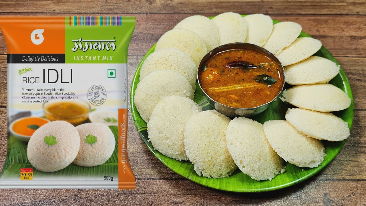 Gangwal Instant Mix Rice Idli Recipe | गंगवाल इंस्टेंट मिक्स पैकेट से ...