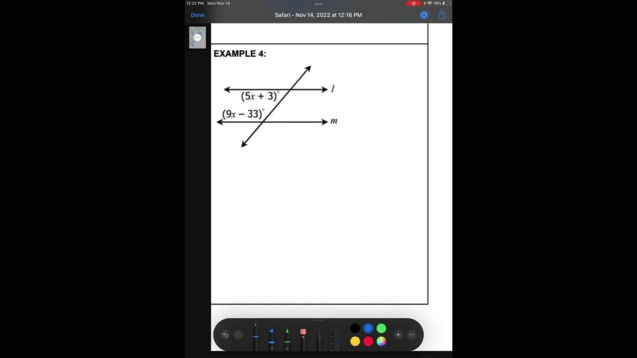 5-3 Video Notes: Solving with Transversals - YouTube