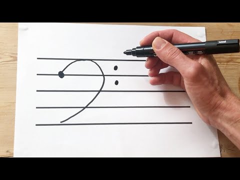 How to Draw a Bass Clef in 60 Seconds