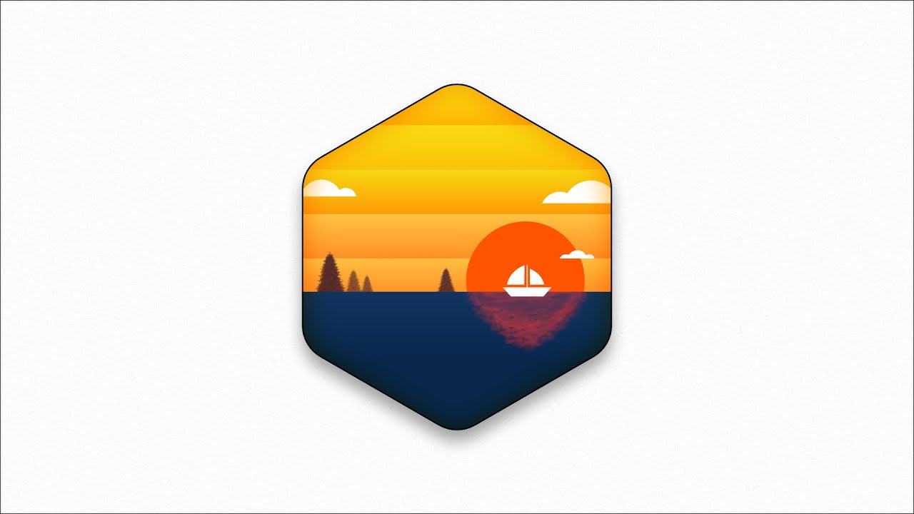 Sunset on Beach Illustration in Affinity Designer - YouTube